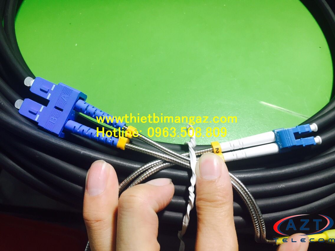 Dây nhảy quang ngoài trời SC-LC dài 10m, 20m, 50m,